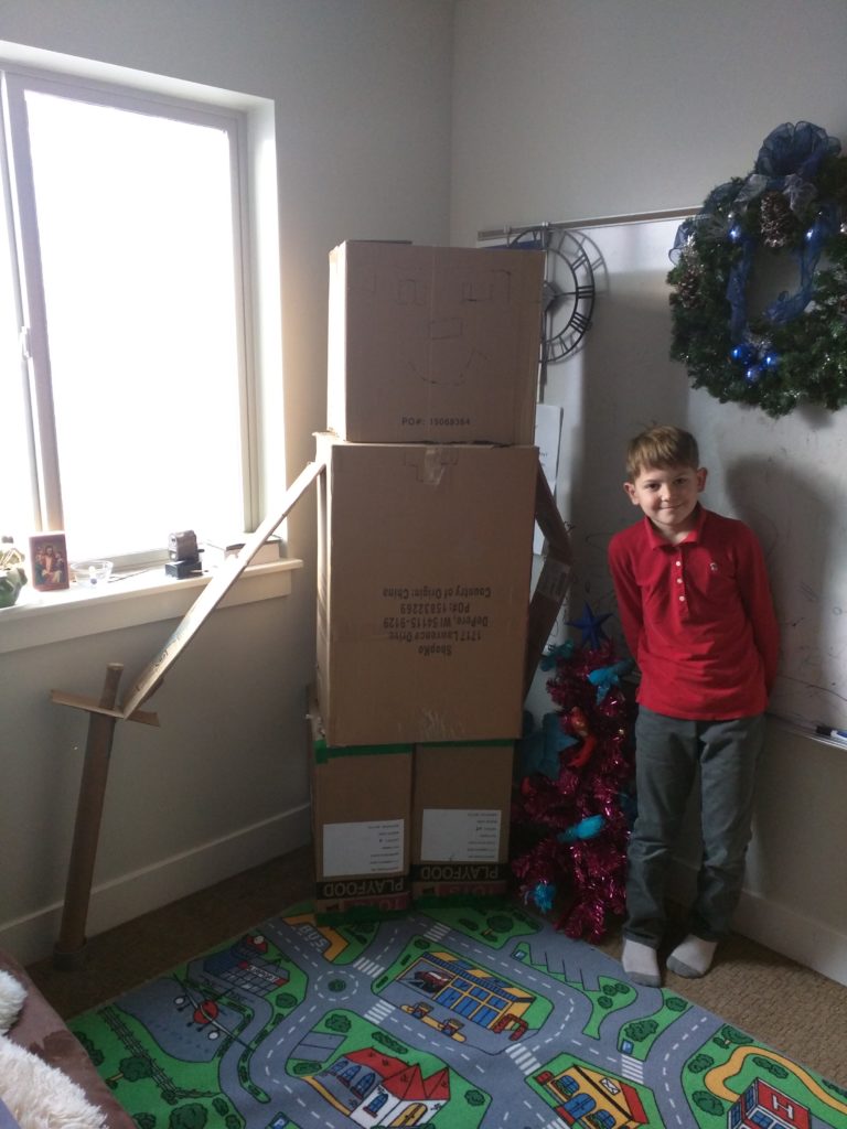 Minecraft and Cardboard boxes - Aspen Schooling